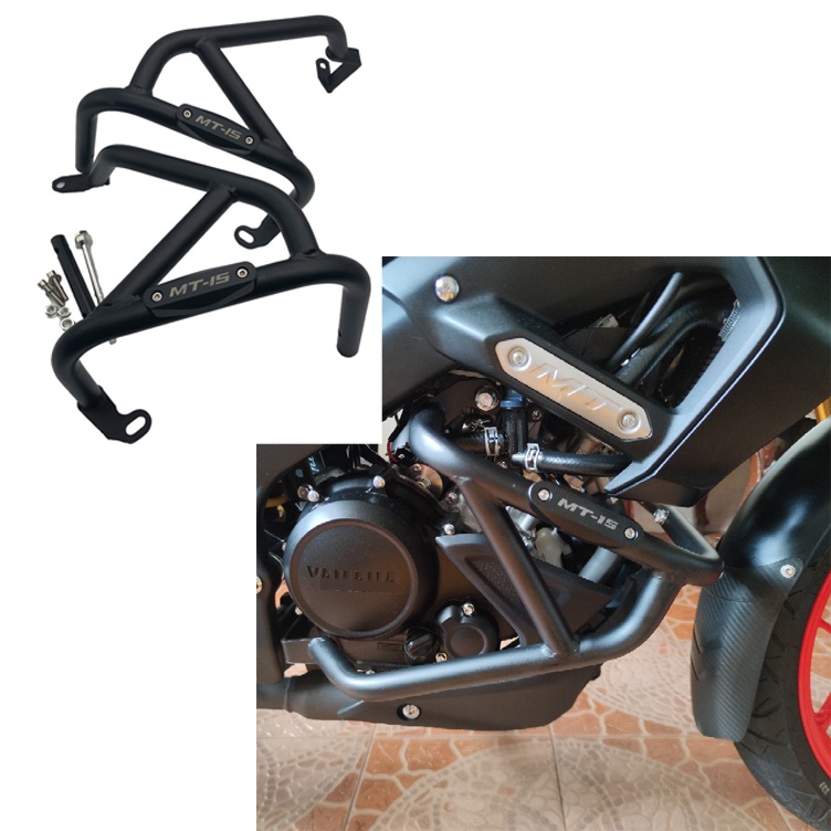 REALZIONMOTOR For Yamaha Mt 15 Mt15 Crash Bars Frame slider Guard ...