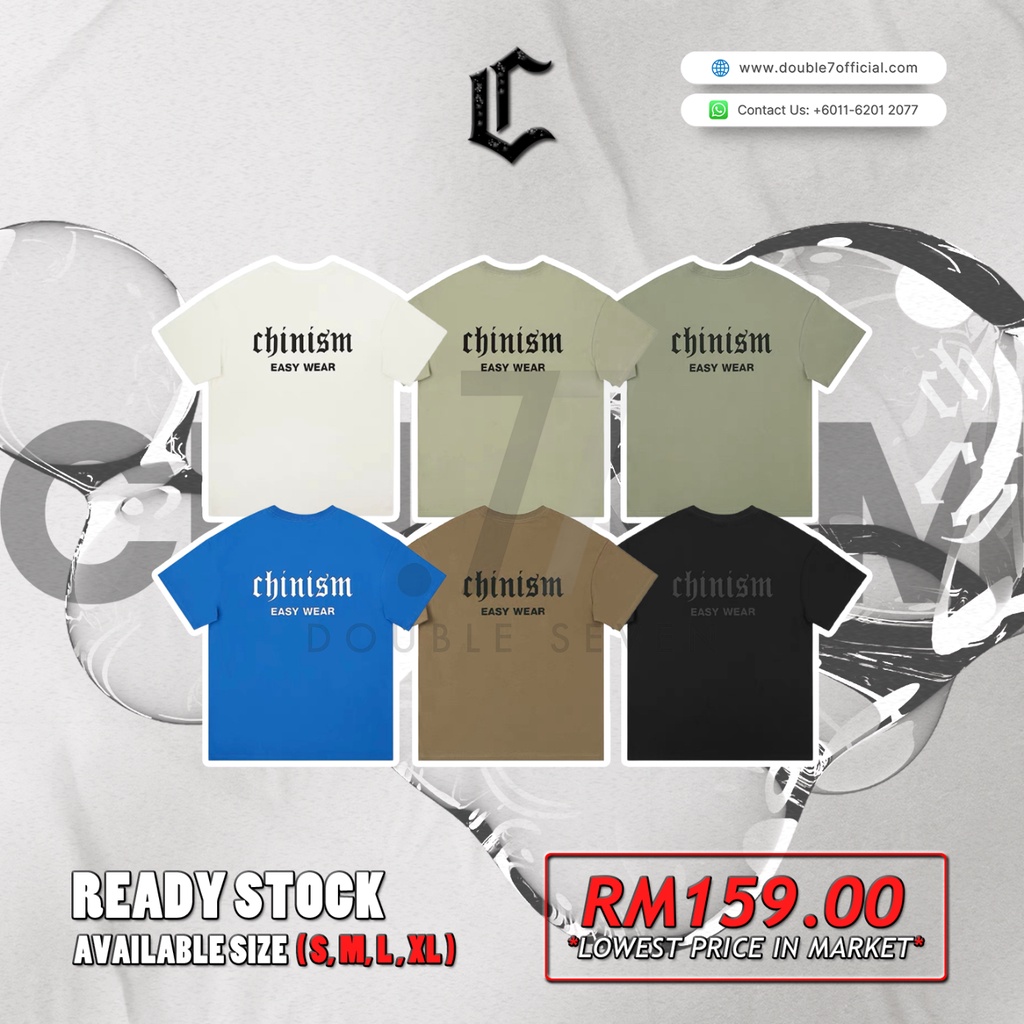 Chinism Signature Logo Streetwear Unisex Tee 2022SS (Hot Selling ...