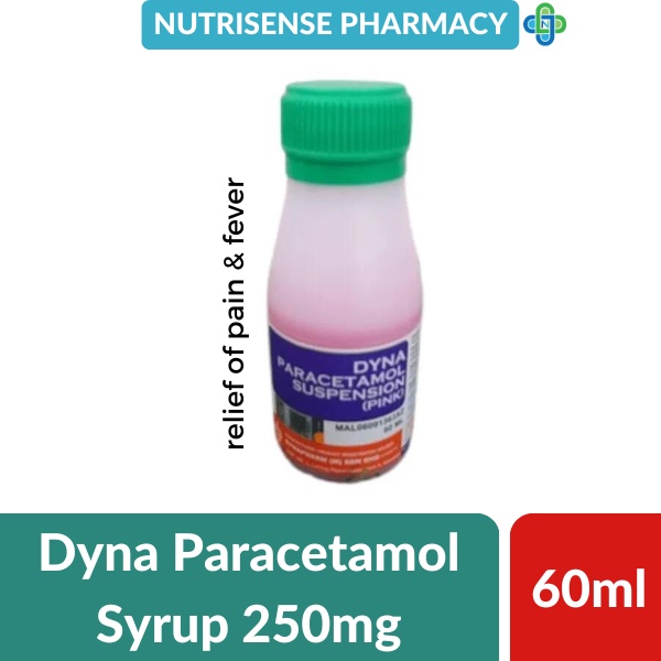 Dyna Paracetamol 250mg Syrup - 60ml [Demam dan tahan sakit] | Shopee ...
