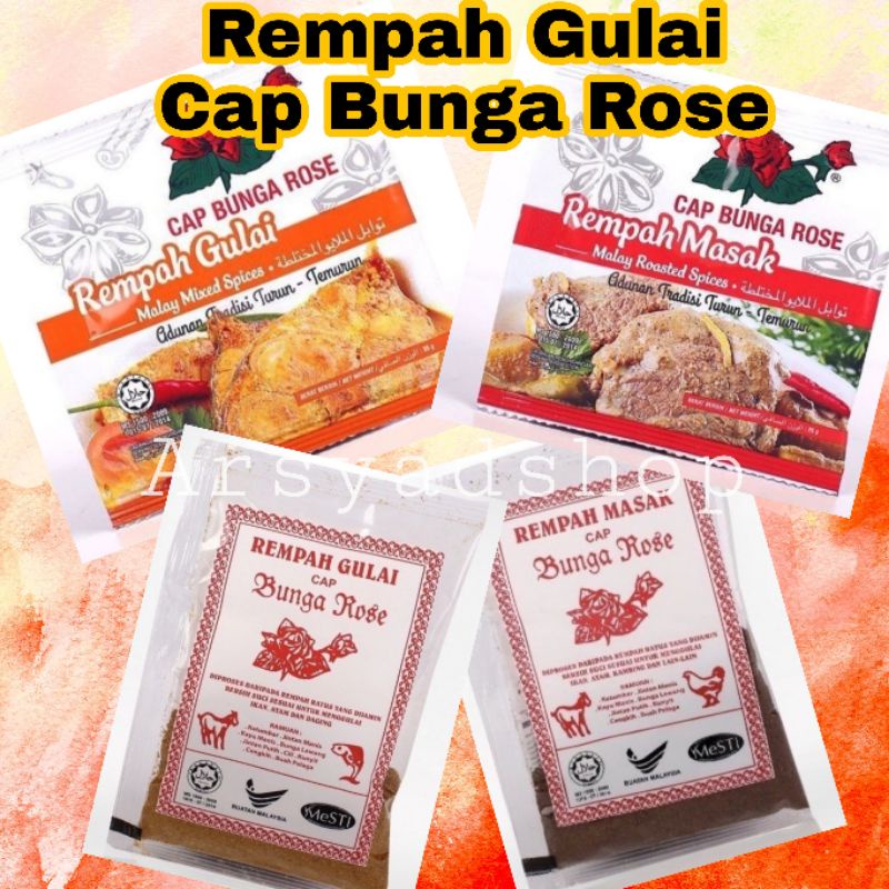 Rempah Cap Bunga Rose/Rempah Gulai Terengganu | Shopee Malaysia