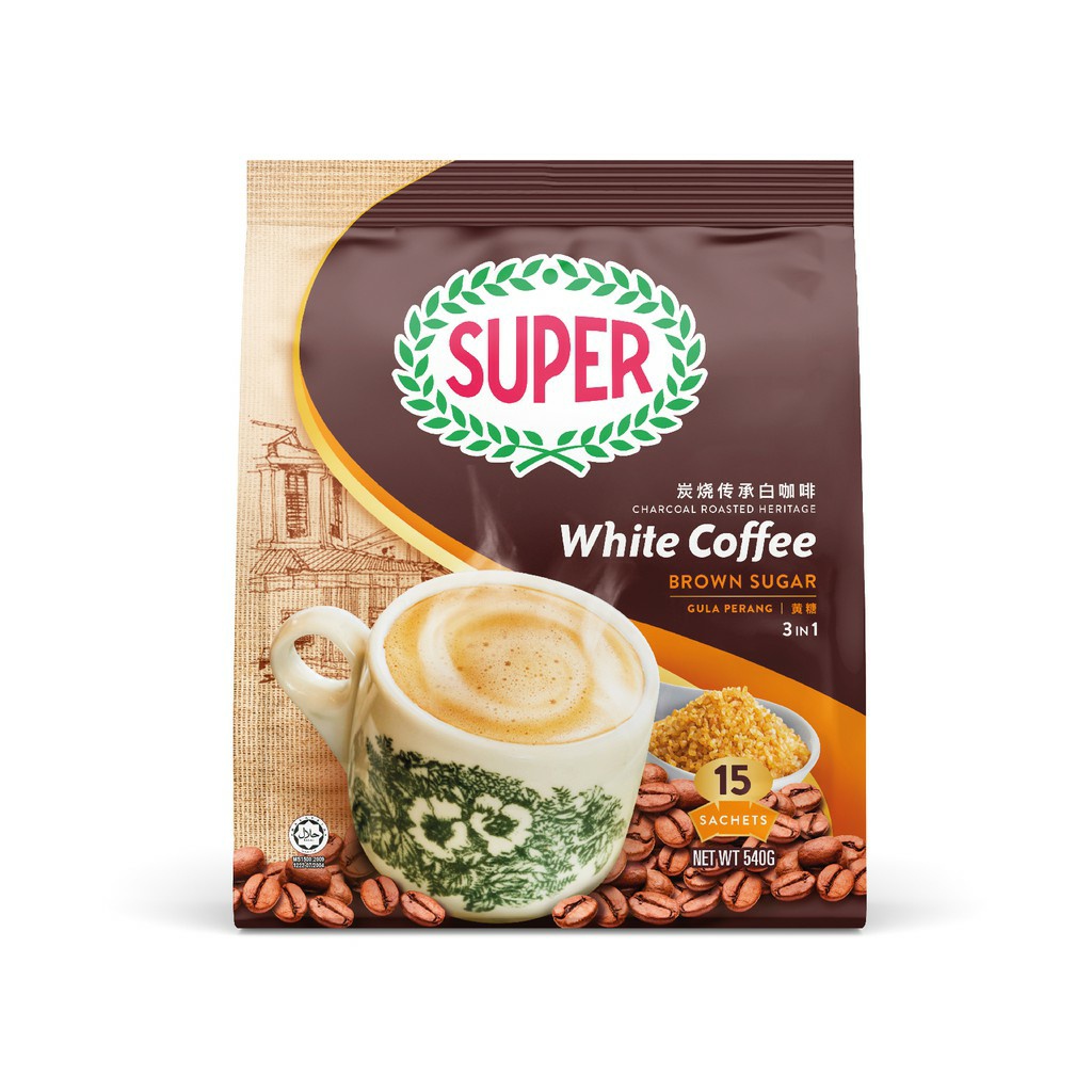 Super Charcoal Roasted White Coffee - Brown Sugar (21g x 15's) | Shopee ...
