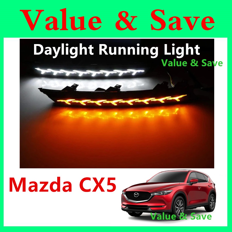 Mazda CX5 CX8 2018 - 2023 CX-5 CX-8 LED Daytime Running Light Dynamic Aventador Design DRL ...