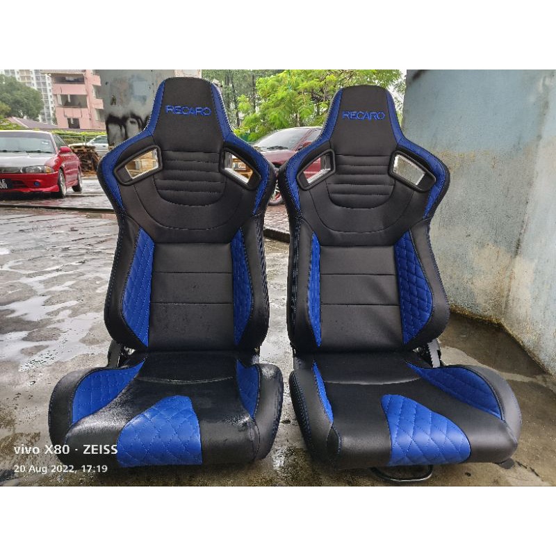 Recaro semi bucket car sport seat with universal Ralling | Shopee Malaysia