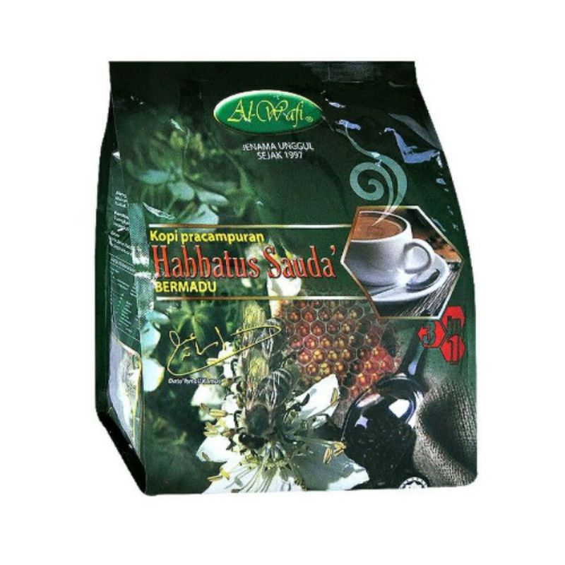 Al Wafi Kopi Habatussauda Coffee 3in1 Bermadu 20 Sachet Kismis Habbaus Sauda Kapsul SoftGel ...
