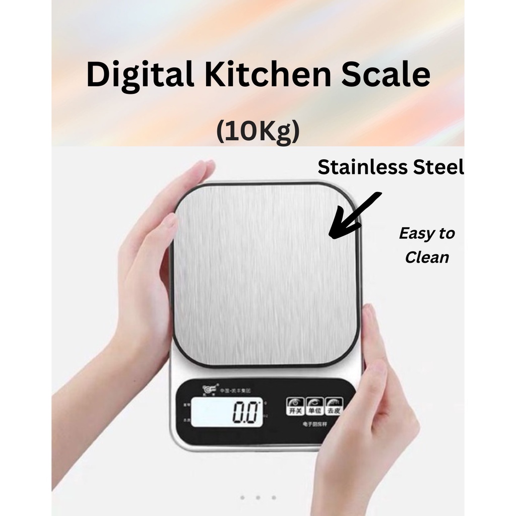Digital Kitchen Scale / Penimbang Elektronik (10kg) 电子秤 | Shopee Malaysia