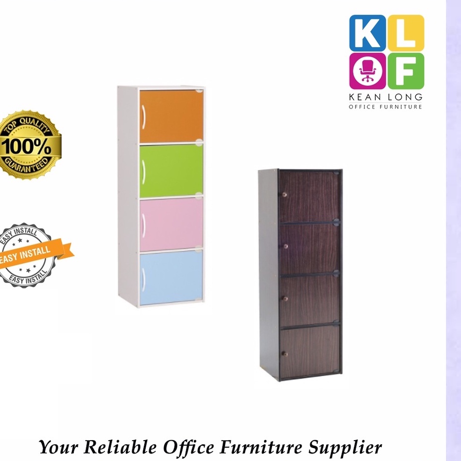 KLOF Almari 4 Pintu / Almari Serbaguna / 4 Door Storage Box ...