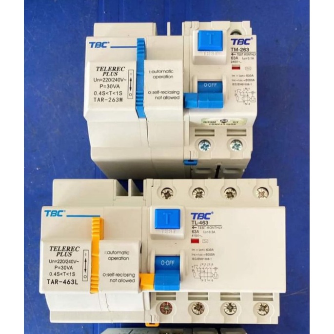 TBC 63A 2P 100mA auto recloser 63A 4P 300mA auto recloser 63A auto ...