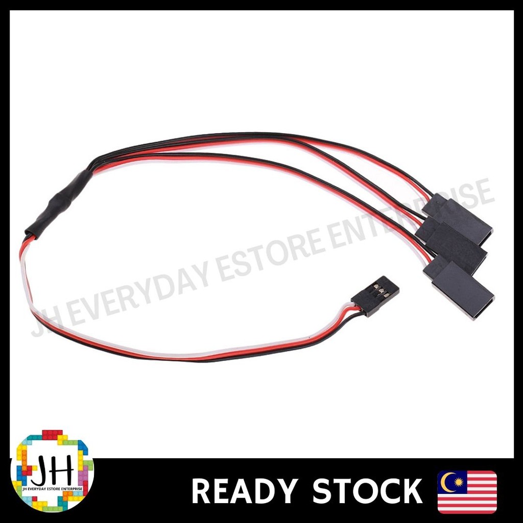 🇲🇾ReadyStock [9750] Durable Triple 3-Way Servo Extension Y Cable Wire ...
