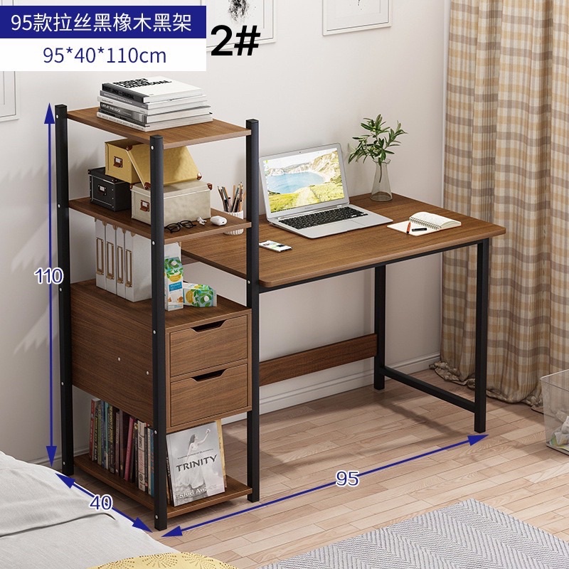 Computer Table With Drawers and Shelves Study Table With Shelves ...