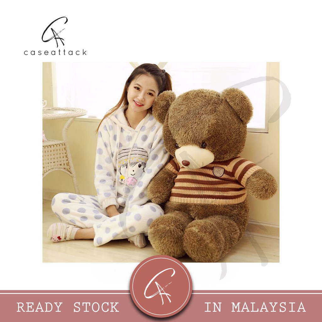 100cm 🔥 Caseattack Cute Teddy Bear 100% Plush PP Cotton Birthday Gift ...