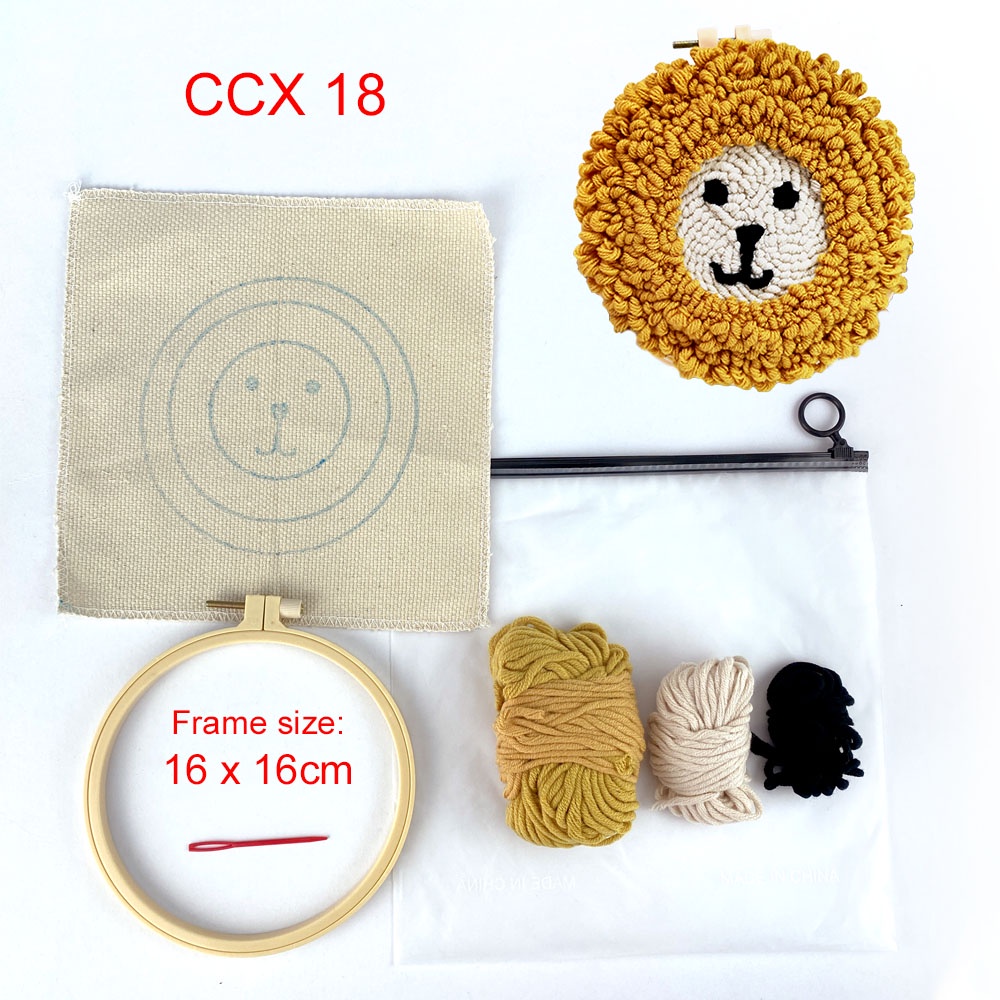 IsALifestyle DIY Punch Poke Needle Work Embroidery Pen Hoop Children ...