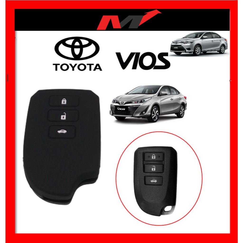 Toyota Vios 2014-2020 Keyless Remote Smart Key Silicone Cover ...