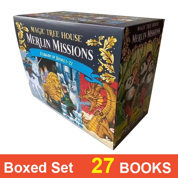 [READY STOCK][27 Books] Magic Tree House: Merlin Missions Box Set (Book ...