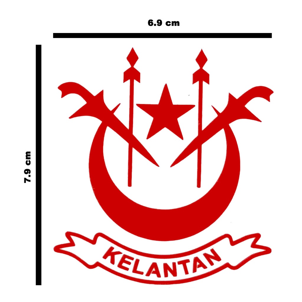 Sticker Lambang Negeri Kelantan Kecil ST338 | Shopee Malaysia