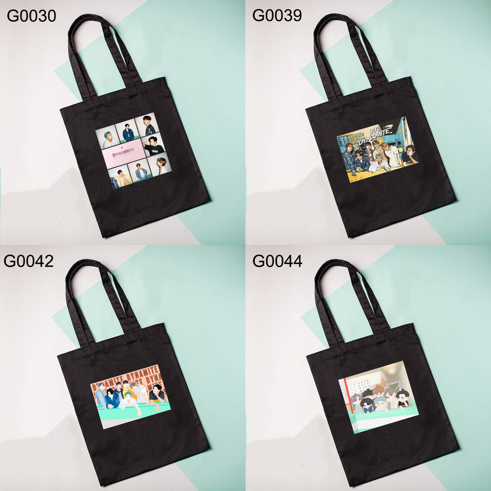 BTS Casual Tote Bag Canvas Shoulder Unisex Korean / Beg Sekolah ...