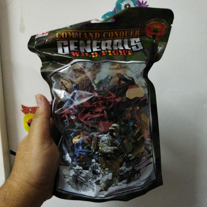 Military Plastic Toy Soldiers Army Men Figures Poses Kit Askar Mainan ...