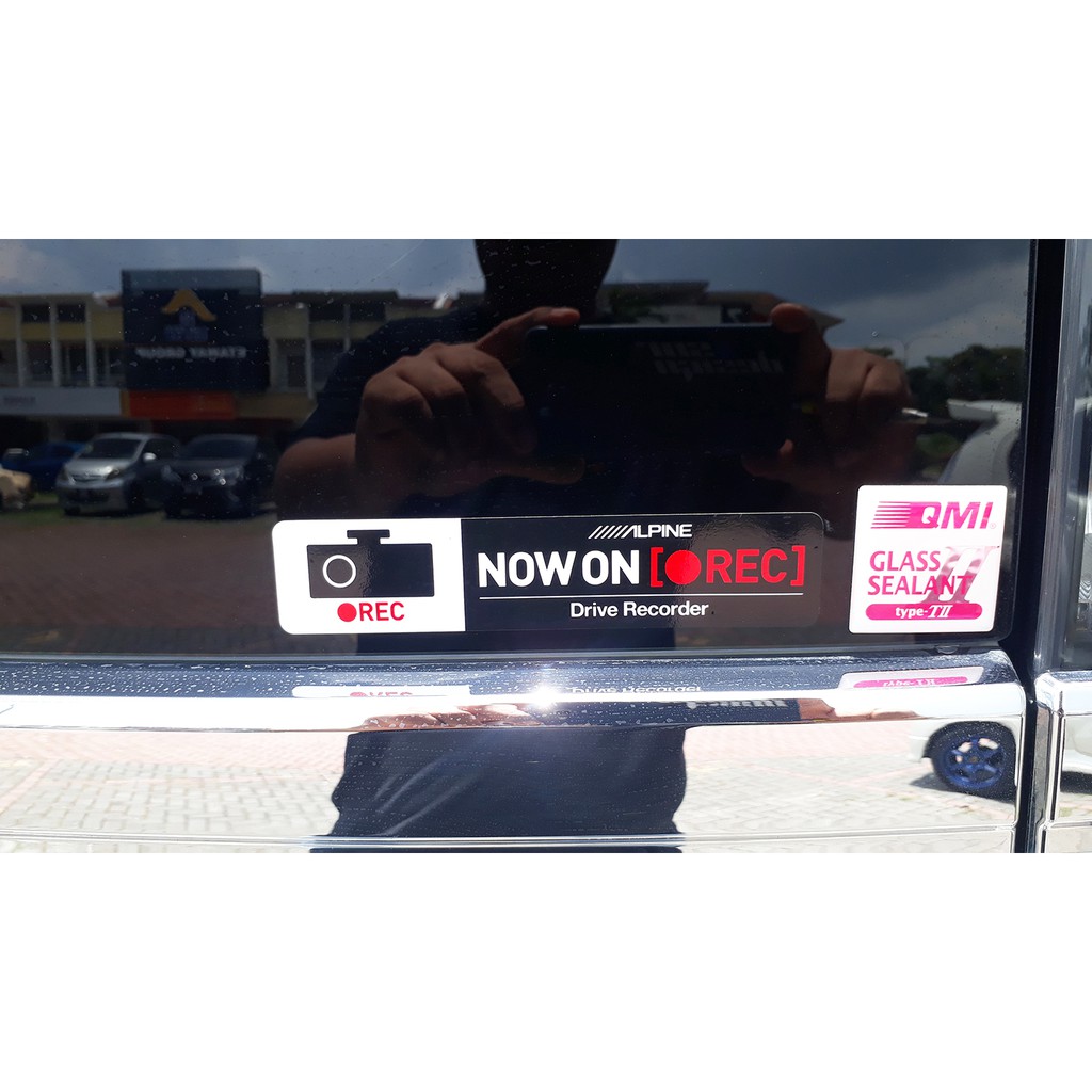 ALPINE Drive Recorder (JDM) rear windscreen decal/sticker | Shopee Malaysia