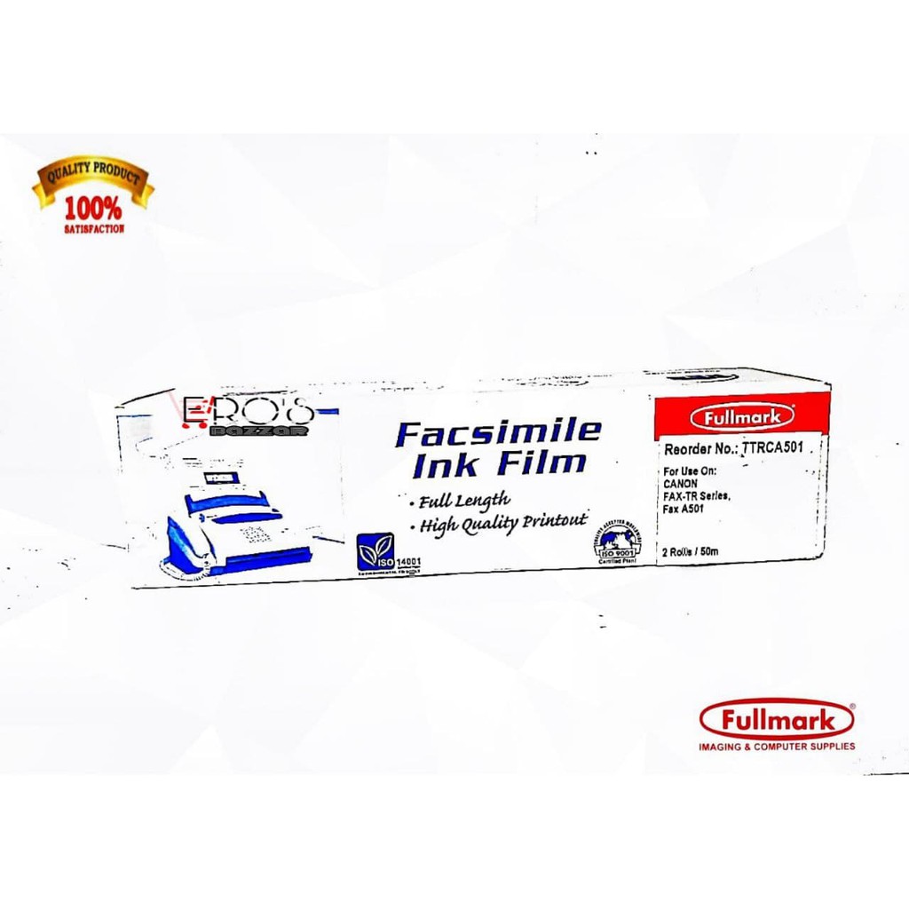 Fax Film/ Facsimile Ink Film Canon TR501 Set of 2 Rolls Per Box ...