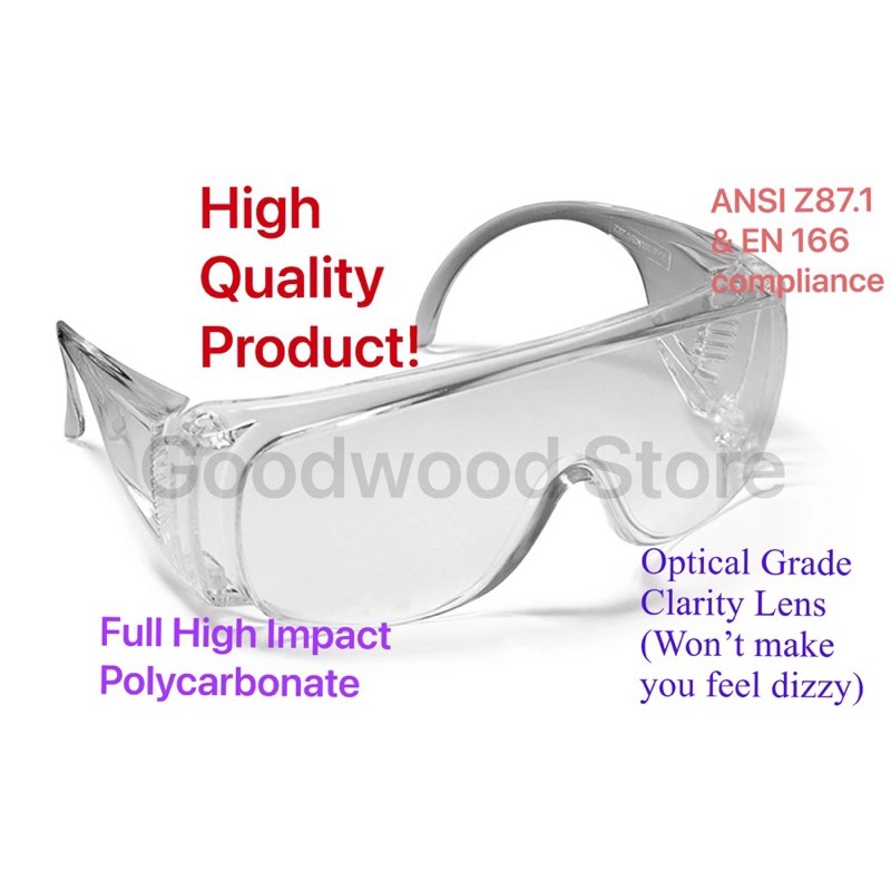 Proguard VS2000 Series Polycarbonate Anti Virus Safety Eyewear ...