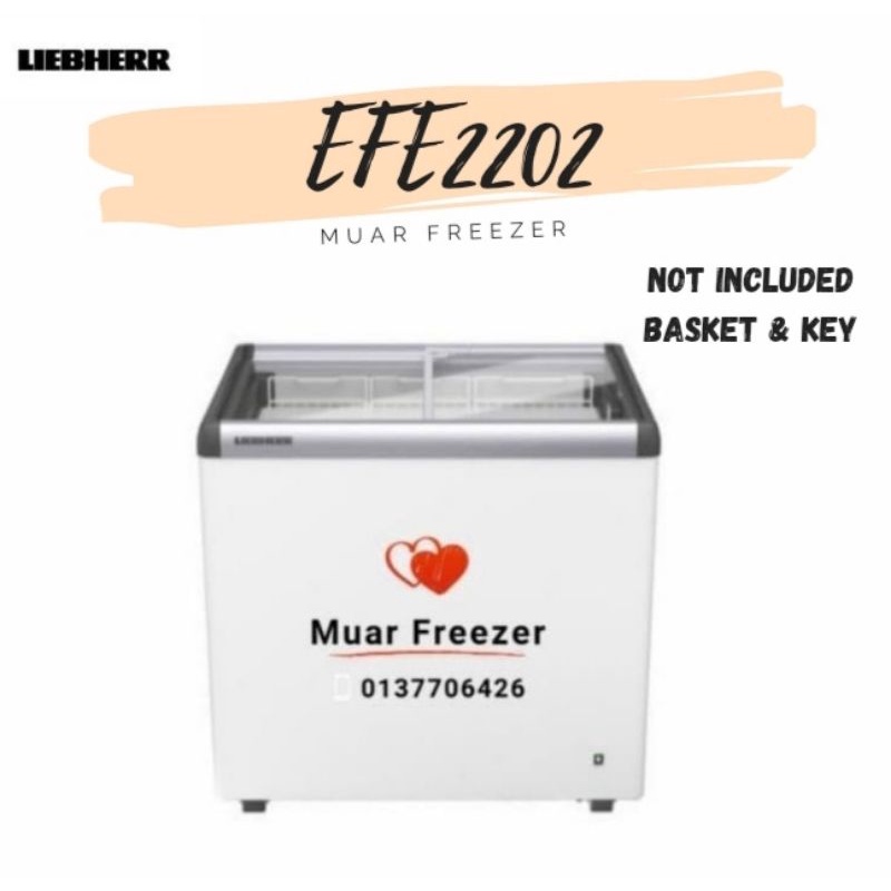 (MUAR FREEZER) LIEBHERR Flat Glass Sliding Door Freezer (NO LED) EFE ...