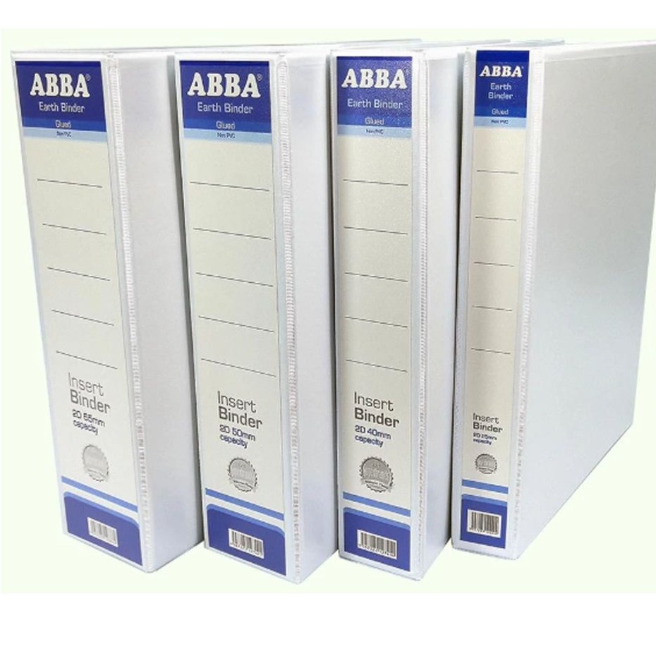 PREMIUM ABBA 2D Ring File A4 25mm / 40mm / 50mm -WHITE ONLY | Shopee ...