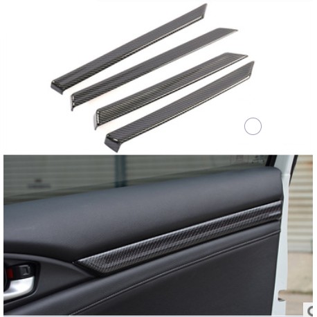 Honda Civic Fc 2016-2019 Door Trim Carbon Interior Door Panel Door Side ...