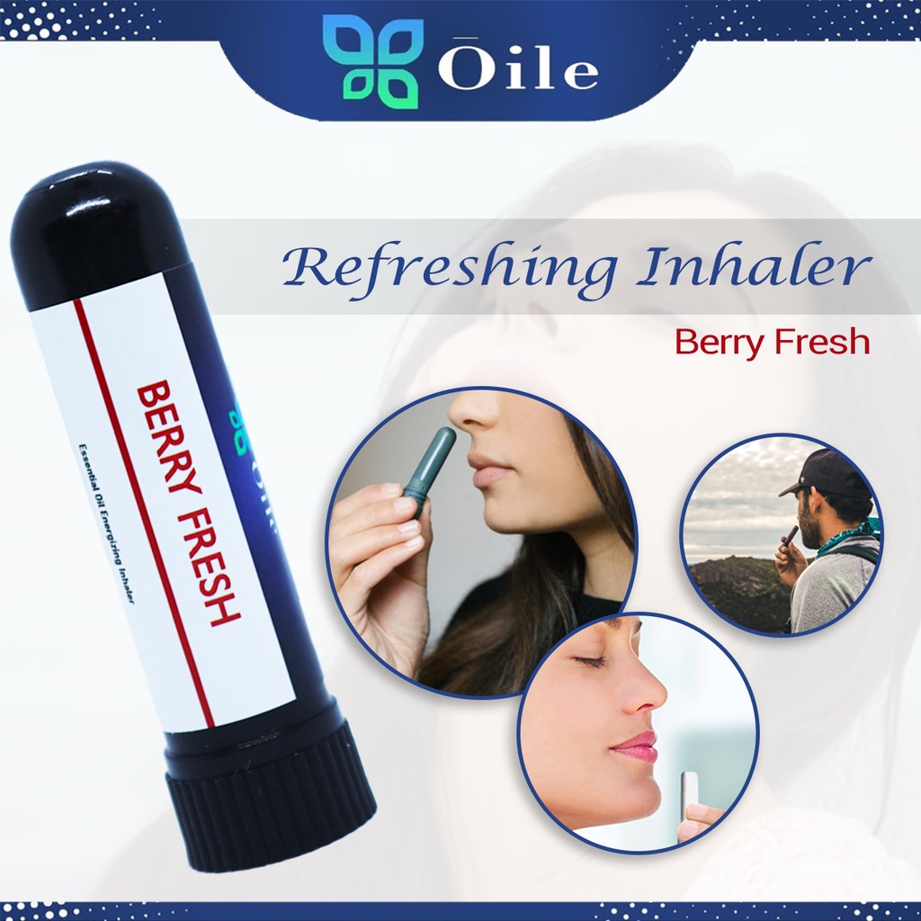 BERRY FRESH Inhaler Essential Oil Nasal Flu Sinus Asthma Relief ...