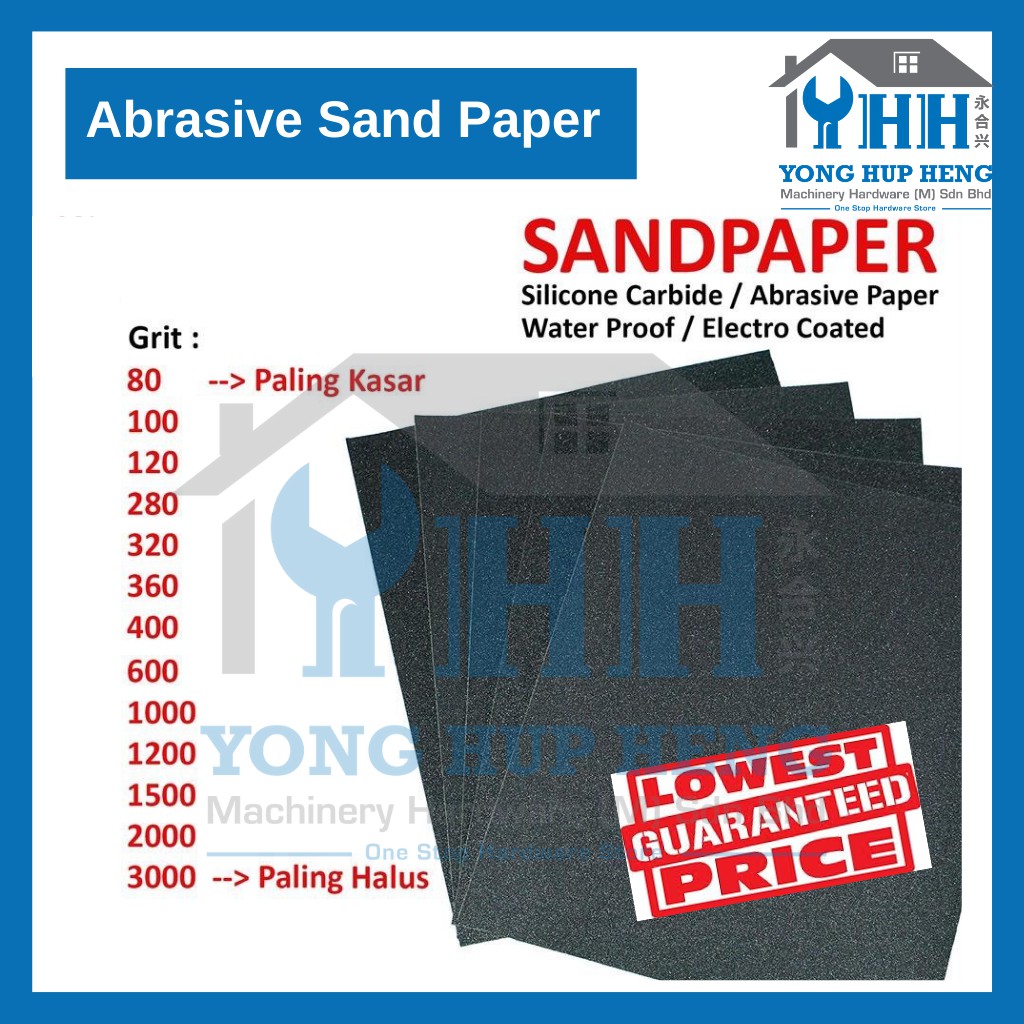 *CLEARANC* Sand Paper Wet Dry Sandpaper Waterproof Abrasive Paper ...