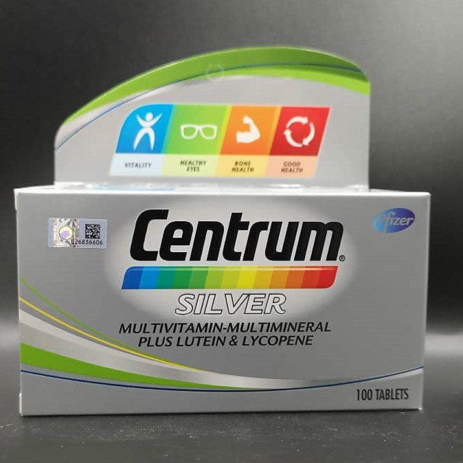 Centrum Silver with Lutein 100's (exp date 2024) | Shopee Malaysia