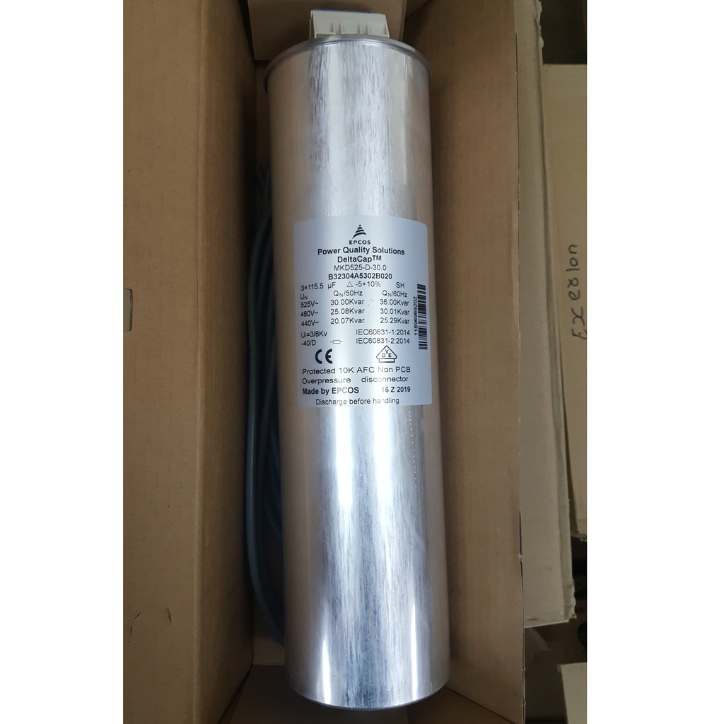 EPCOS Capacitor Bank 440V 525V power capacitor with cable | Shopee Malaysia