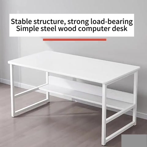 120cm 2 Layer Office Computer Table Student Study Desk Simple Modern ...