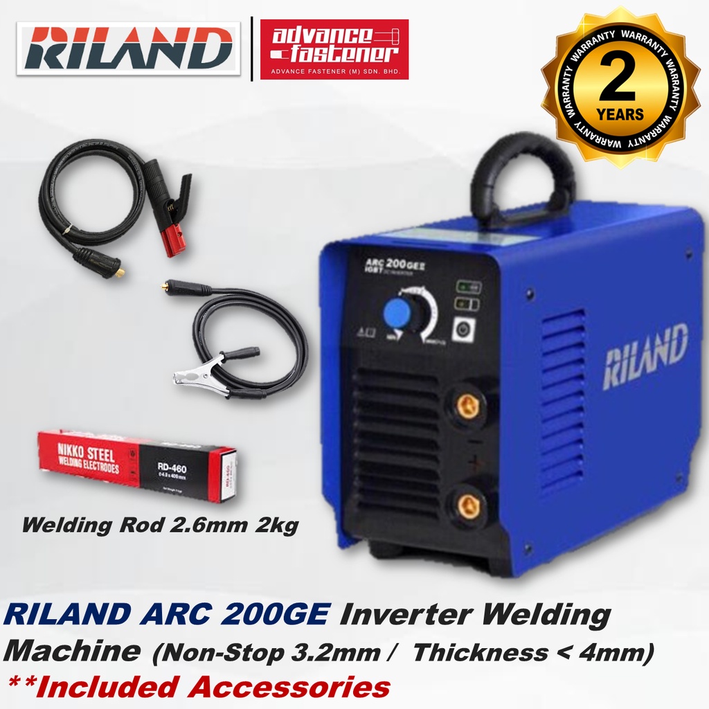 RILAND ARC 200GE Inverter Welding Machine ( Non-Stop 3.2mm / Thickness