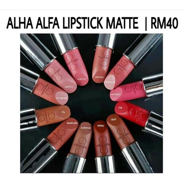 ALHA ALFA LIPSTICK 💋💋 | Shopee Malaysia