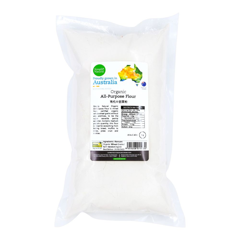 Simply Natural Organic All Purpose Flour Australia (1kg) | Shopee Malaysia
