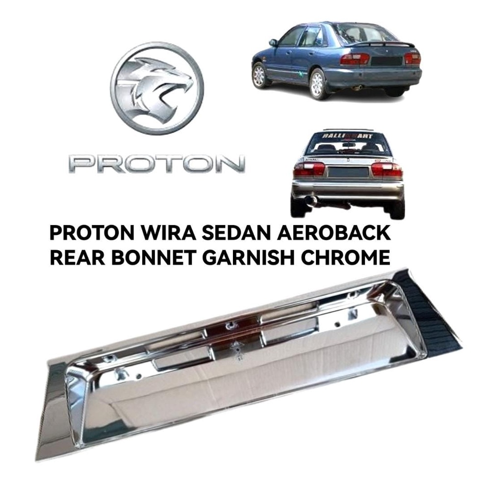 Proton Wira Sedan Aeroback Rear Bonet Garnish License Number Plate ...