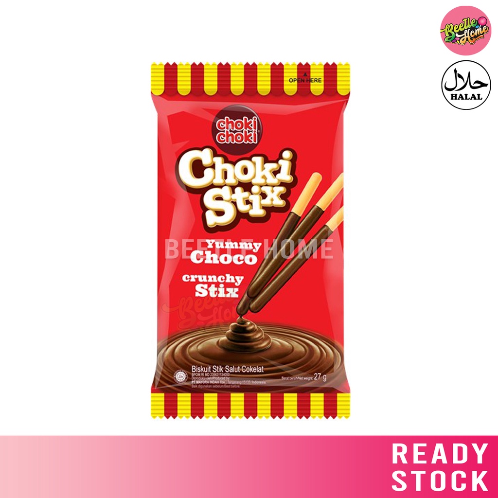 Choki Stix 27g Yummy Choco Crunchy Stix Chocolate Stick Snack Doorgift ...