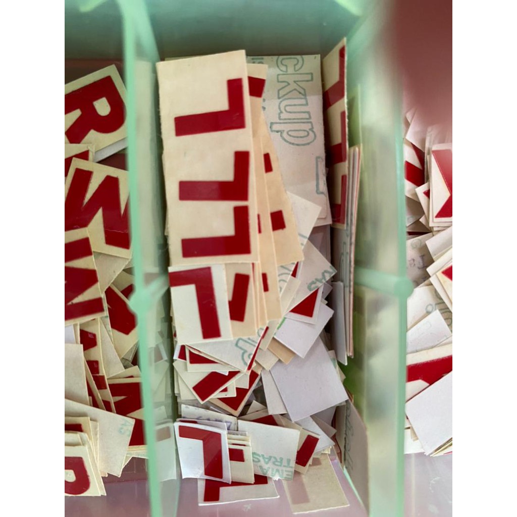 20MM ALPHABETS STICKERS-PICKUP LETTERINGS LETTER A-M 20MM SIZE STICKER ...