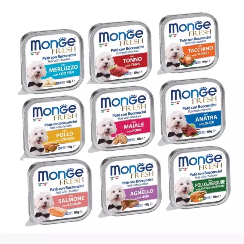 Monge Fresh Pate Chunkies Dog Food (100g) | Shopee Malaysia