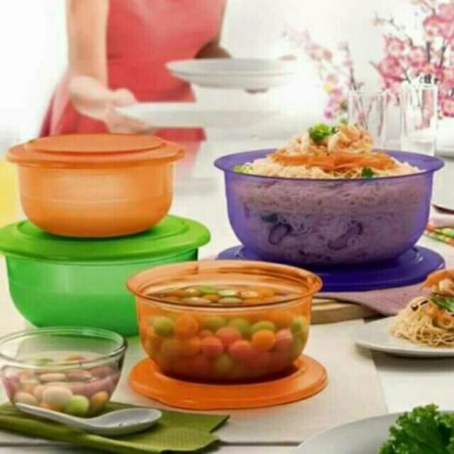 Tupperware LEVEL TC Serving Bowl Joy Serve Bowl / Domino Serving Bowl ...