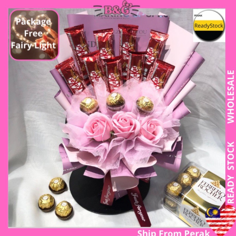 Chocolate Bouquet Birthday Convo Soap Rose Balloon Fairy Gift Box ...
