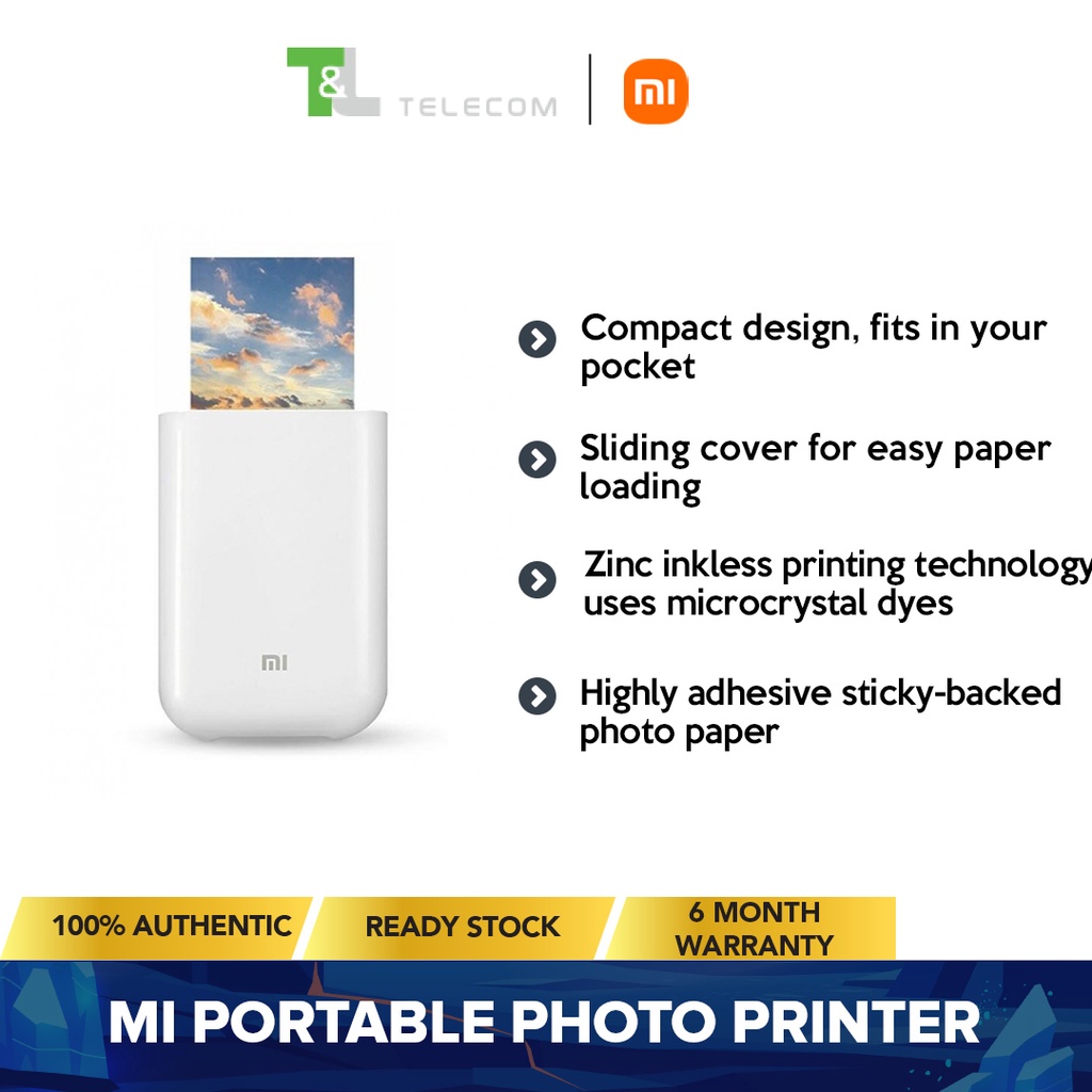 [SHIP FROM KL] Xiaomi Mi Pocket Photo Printer Portable / AR Videos ...