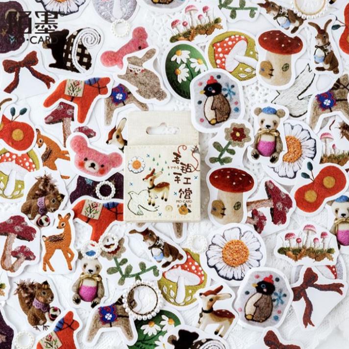 Set of 46 Animal Stickers & Winter Snow Tree E62 | Shopee Malaysia