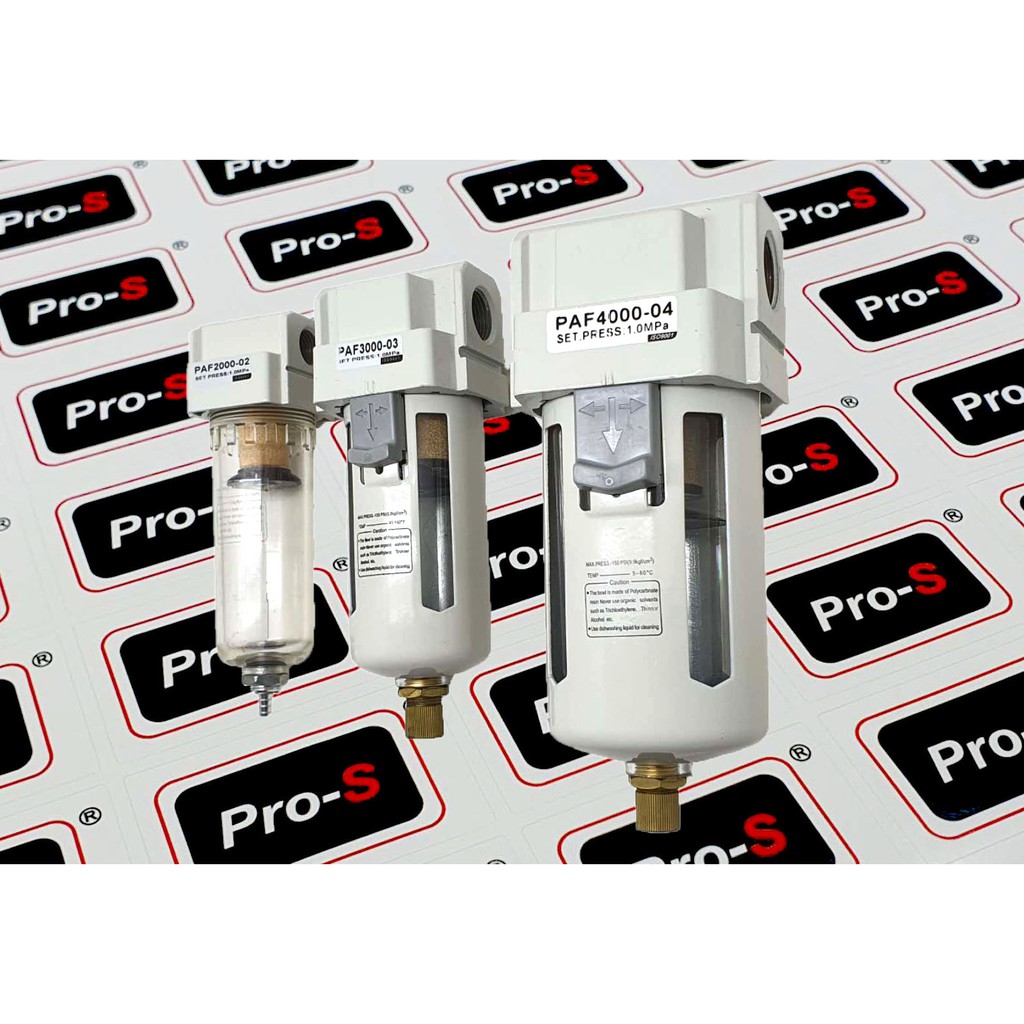 Pro-S Pneumatic Air Filter Clean air unit Model AF2000-02, AF3000-03 ...
