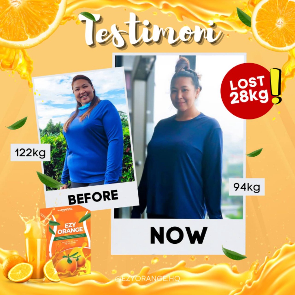 EZY ORANGE Detox Fibre | Free Gift Shaker | Fat Burner Weightloss ...