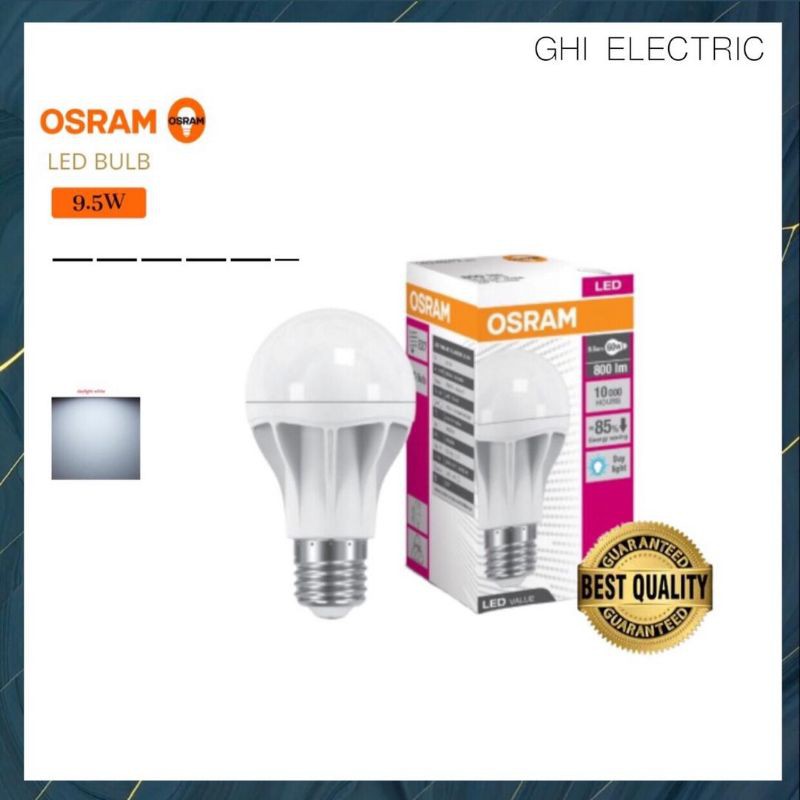 OSRAM LED VALUE CLASSIC A 60 LED BULB 9.5W E27 | Shopee Malaysia