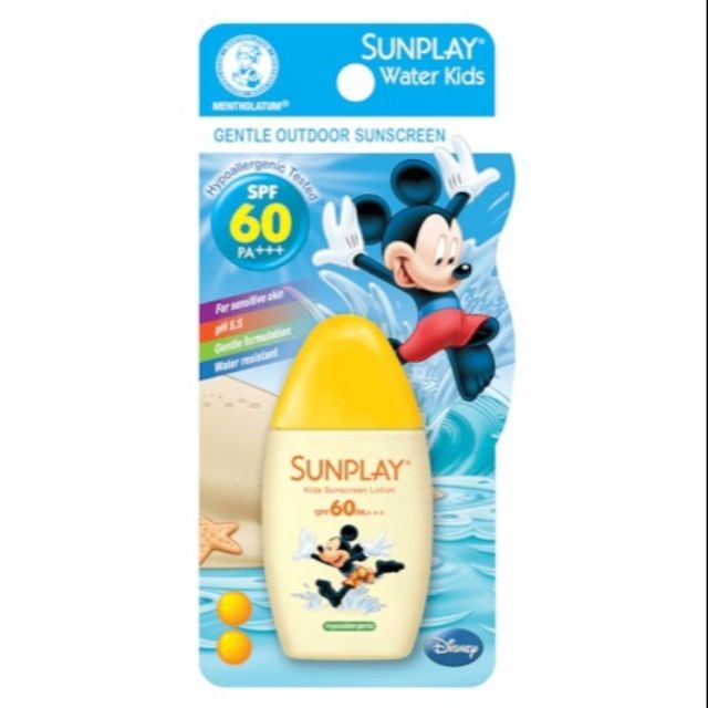 🔥EXPIRED SEPT/22🔥MENTHOLATUM Sunplay Water Kids SPF 60 35GM👦🧒🧑👧 ...