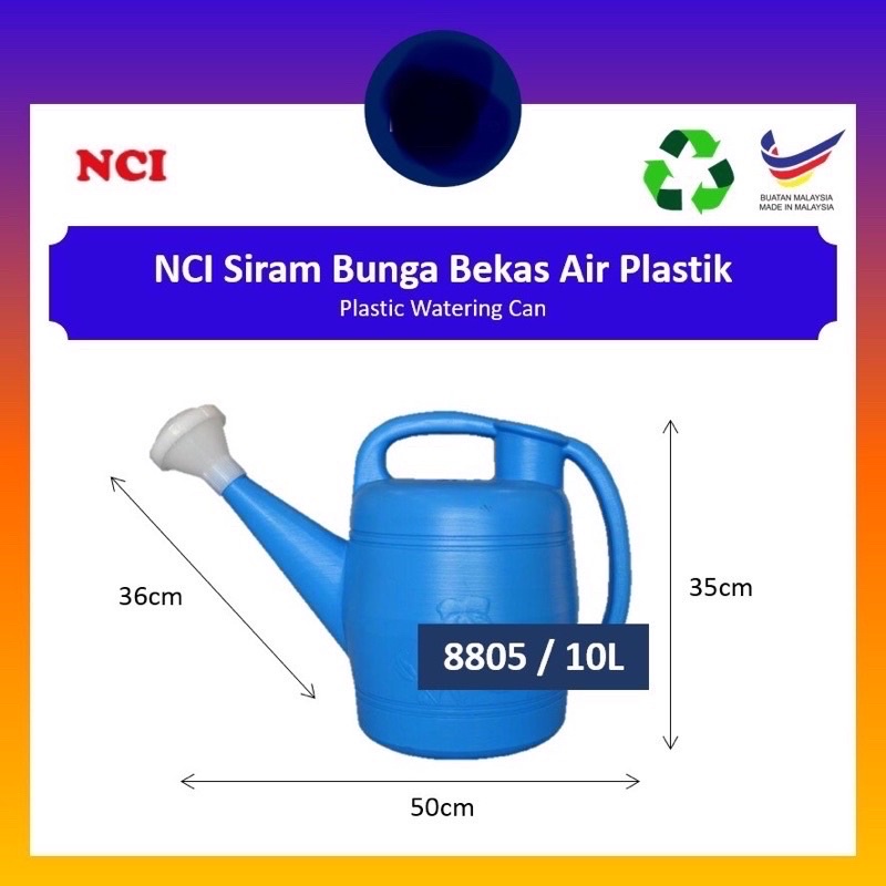 Random Colour NCI WATERING CAN_TONG PENYIRAM BUNGA_TONG AIR SIRAM POKOK ...