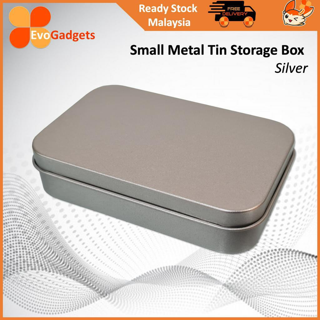 Metal Tin Storage Box / Rectangular Small Container / Multipurpose ...