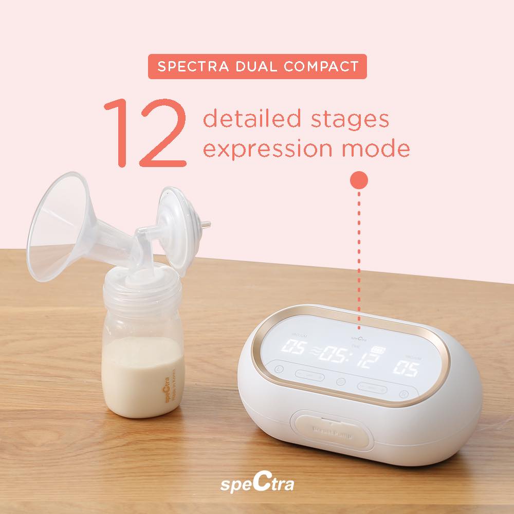 Spectra Dual Compact Breast Pump Double Premium Portable Rechargeable ...