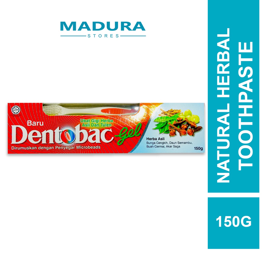Dentobac Natural Herbal Toothpaste 150g (Ubat Gigi Herba Semula Jadi ...